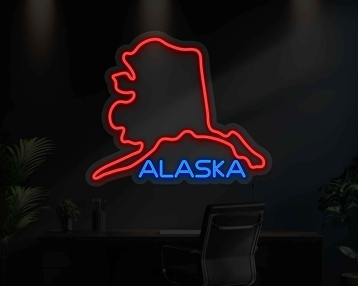 Alaska Map Neon Sign – Neon Bubble