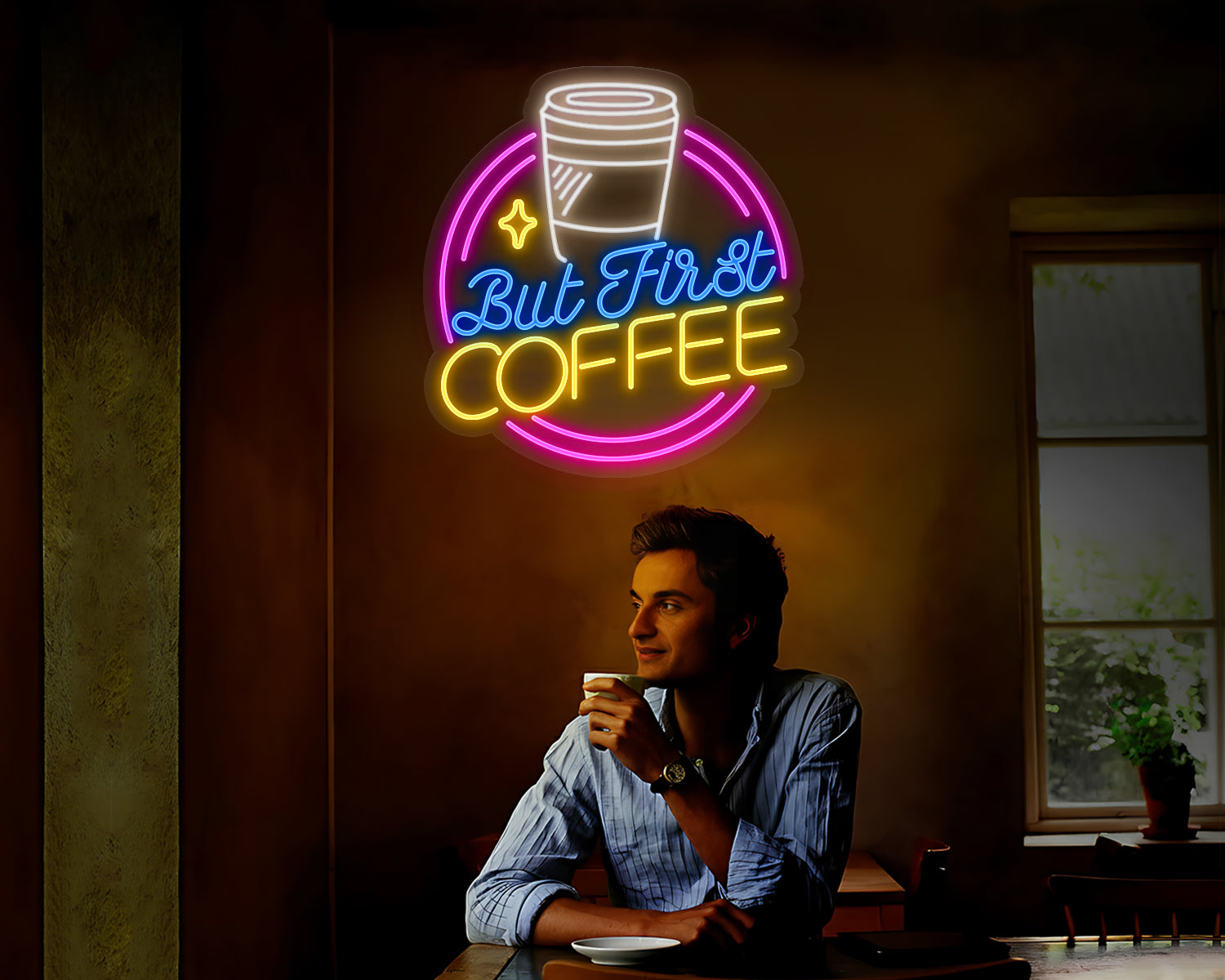 But First Coffee Neon Sign – Neon Bubble