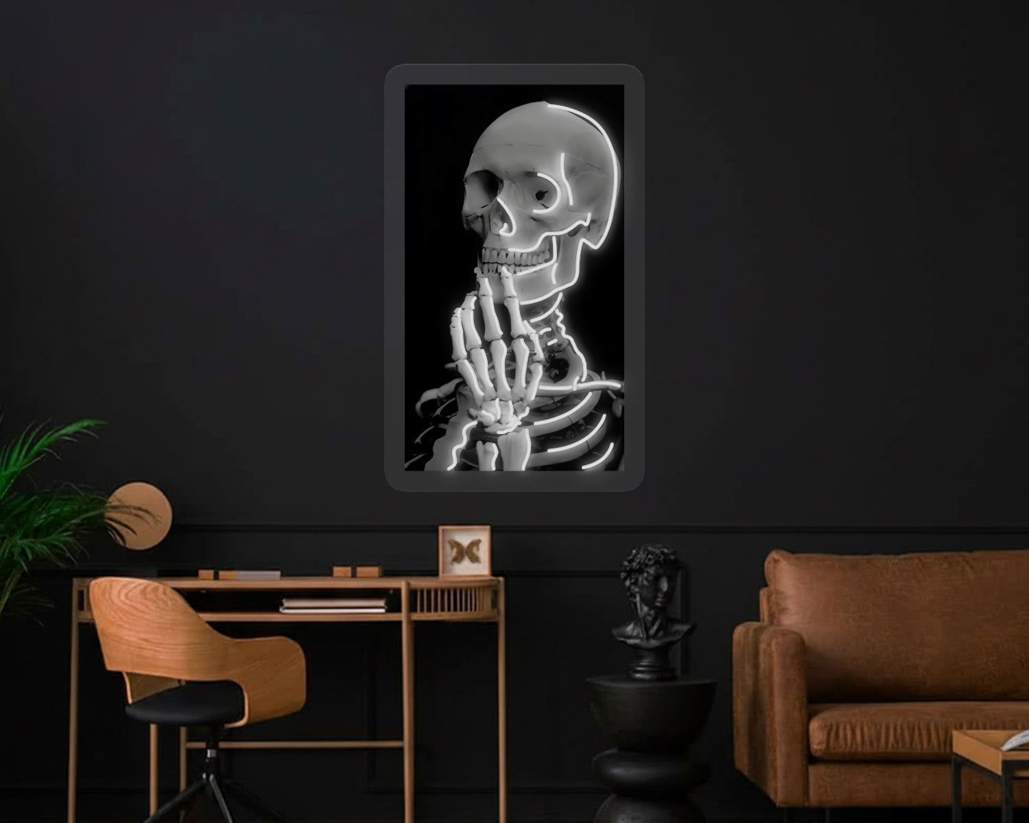 Chill Skull Neon Sign – Neon Bubble
